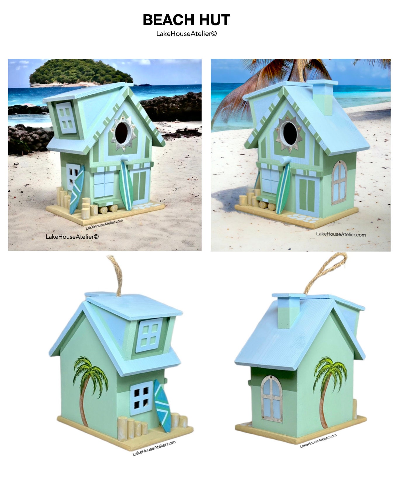 OOAK Paddle Board Shed. Surf Hut. Lake Cottage Birdhouse. Boat House ...