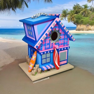 OOAK Paddle Board Shed. Surf Hut. Lake Cottage Birdhouse. Boat House ...