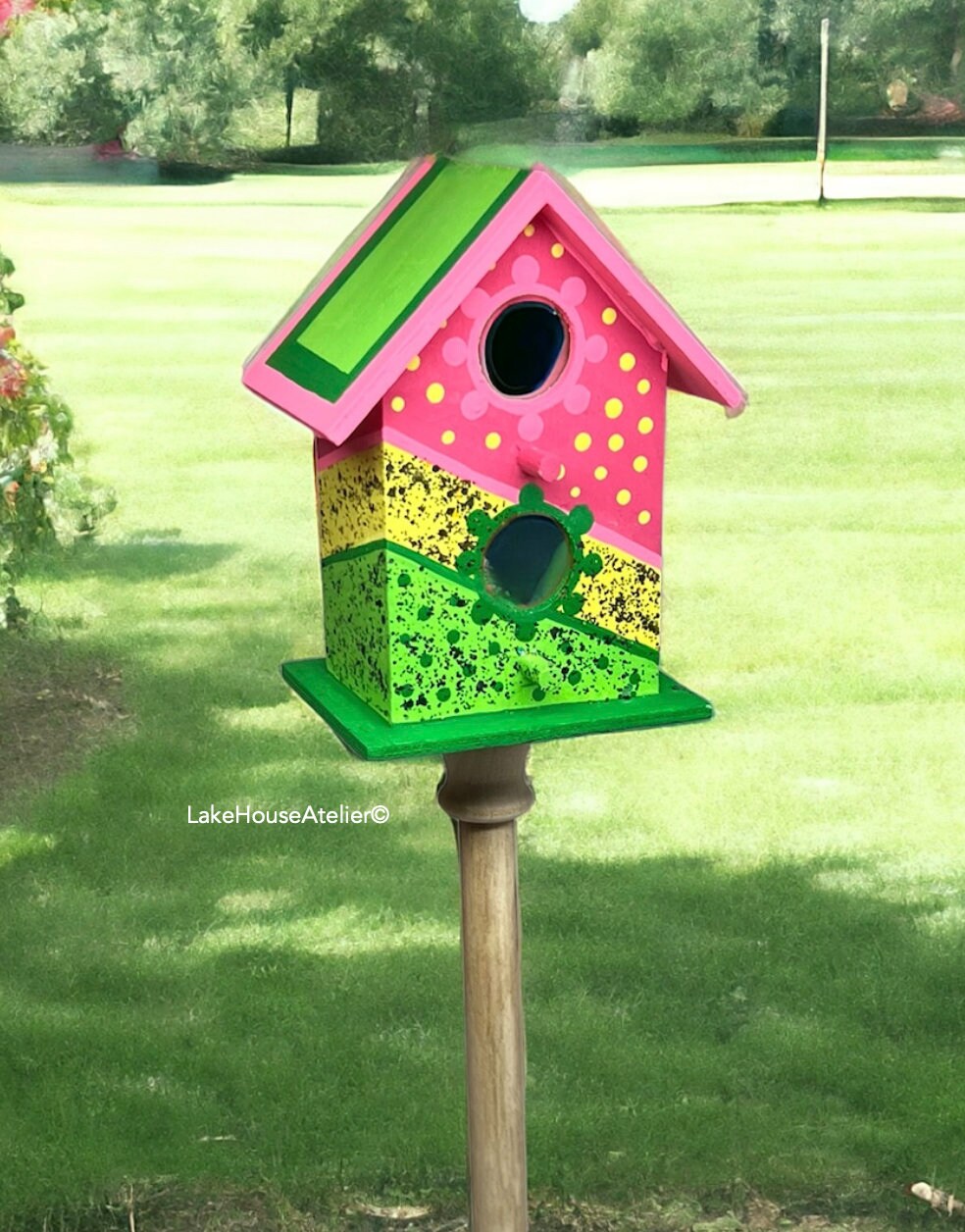 Assorted Mini Birdhouse Picks for Planters, Potted Plants, Container ...