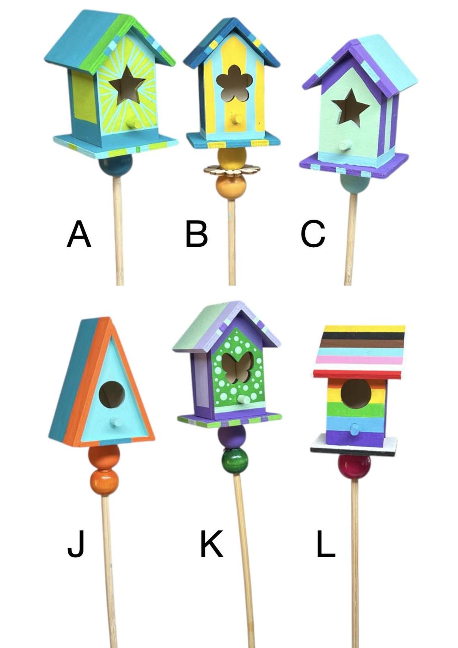 Assorted Birdhouse Floral Picks. Birdhouse Bouquet. Pride Decor. Plant ...