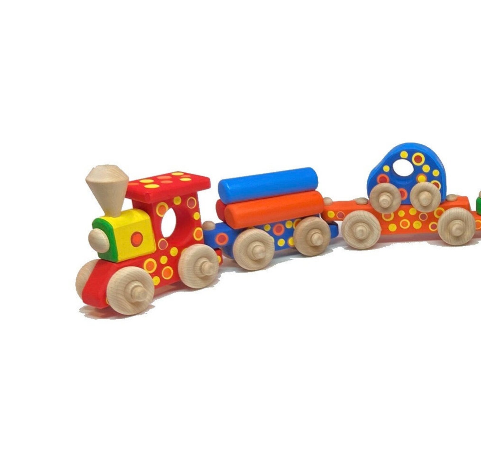 Hand Painted Toy Train Keepsake OOAK. Handmade Hand Painted Wooden Toy ...