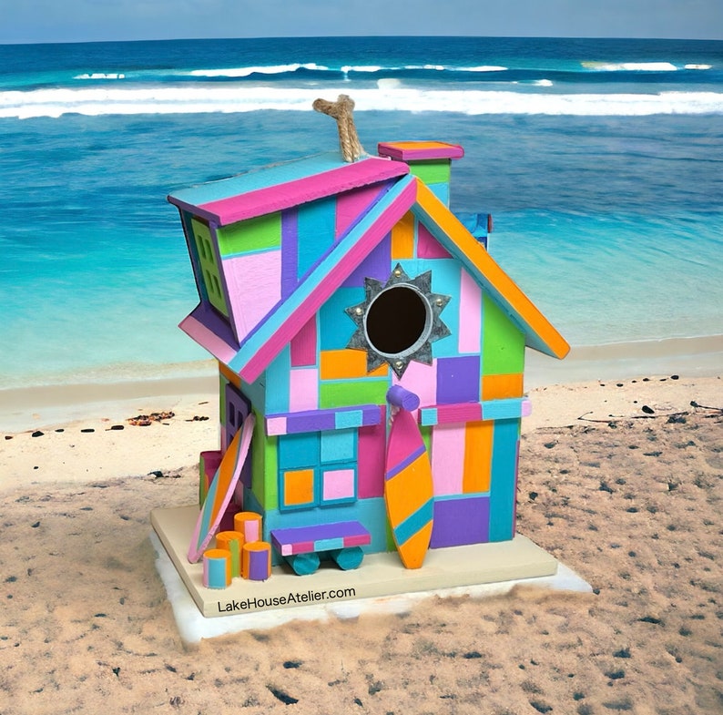 OOAK Paddle Board Shed. Surf Hut. Lake Cottage Birdhouse. Boat House ...