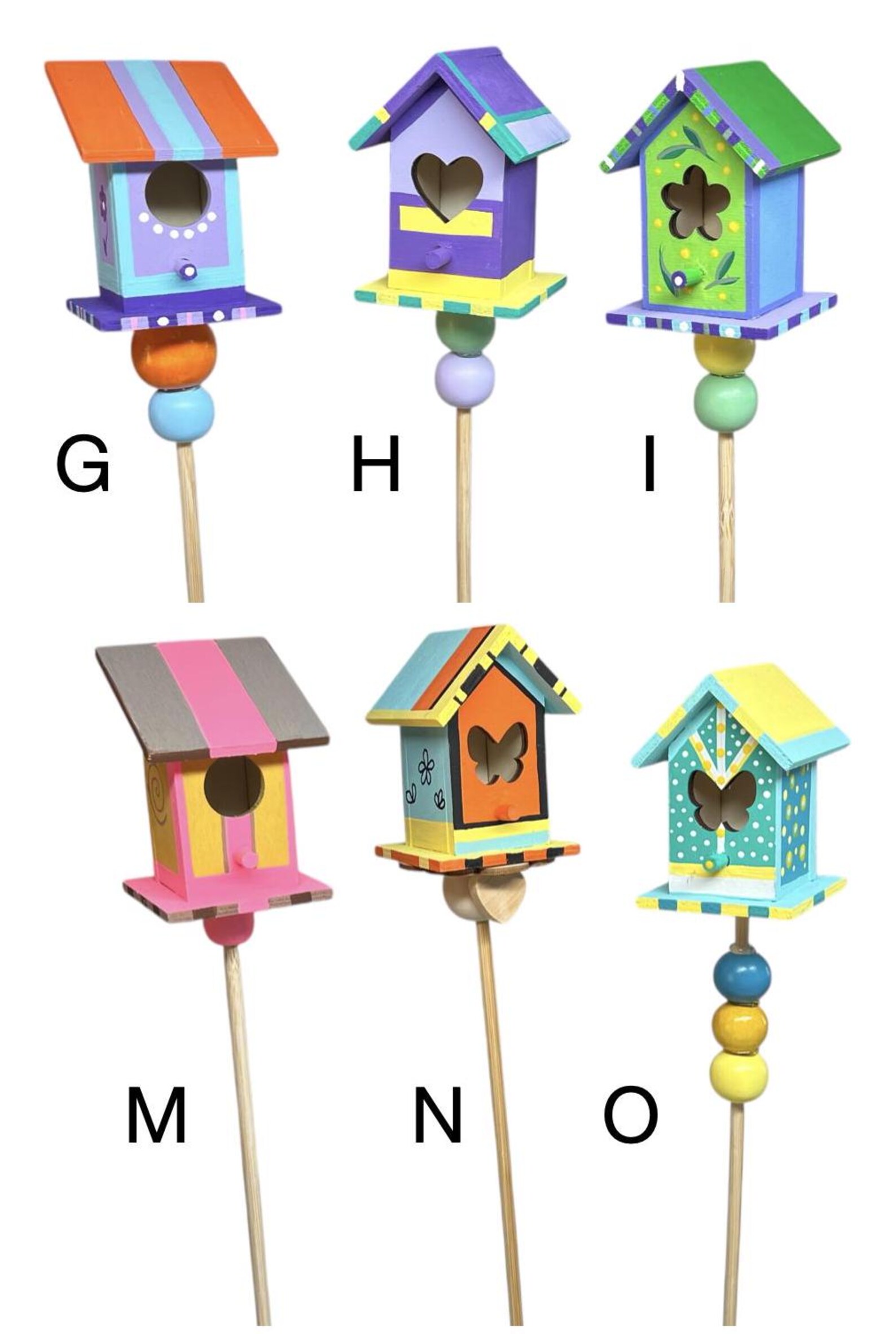 Assorted Birdhouse Floral Picks. Birdhouse Bouquet. Pride Decor. Plant ...