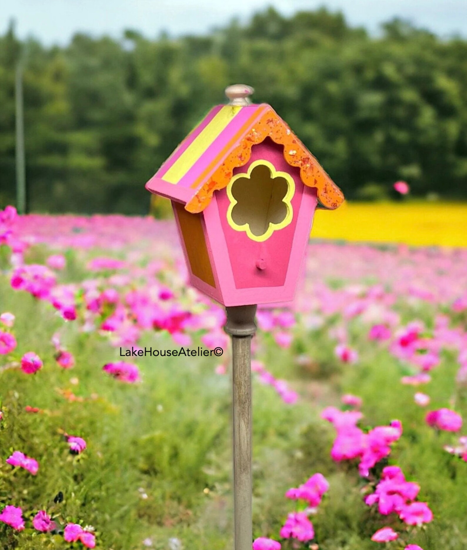 Assorted Mini Birdhouse Picks for Planters, Potted Plants, Container ...