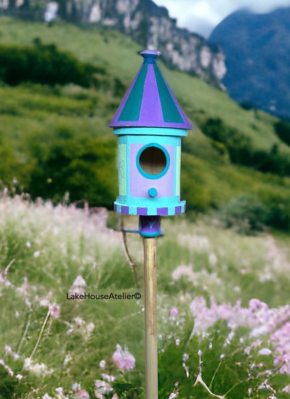 Assorted Mini Birdhouse Picks for Planters, Potted Plants, Container ...