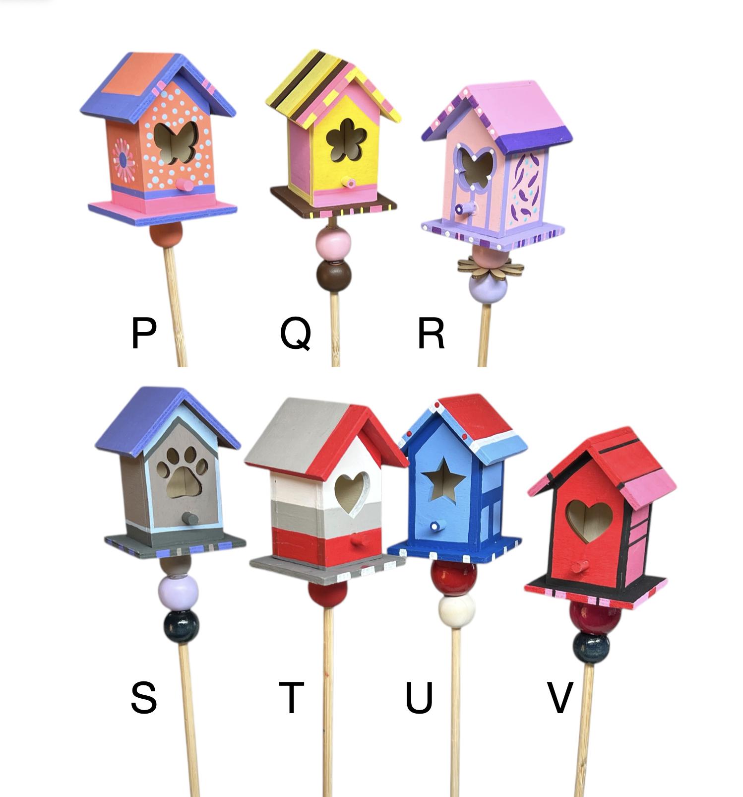 Assorted Birdhouse Floral Picks. Birdhouse Bouquet. Pride Decor. Plant ...