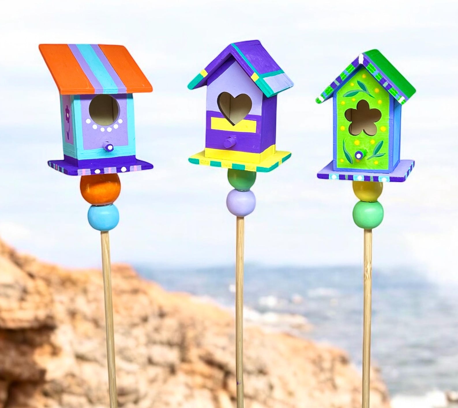 Assorted Birdhouse Floral Picks. Birdhouse Bouquet. Pride Decor. Plant ...