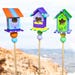 Assorted Birdhouse Floral Picks. Birdhouse Bouquet. Pride Decor. Plant ...
