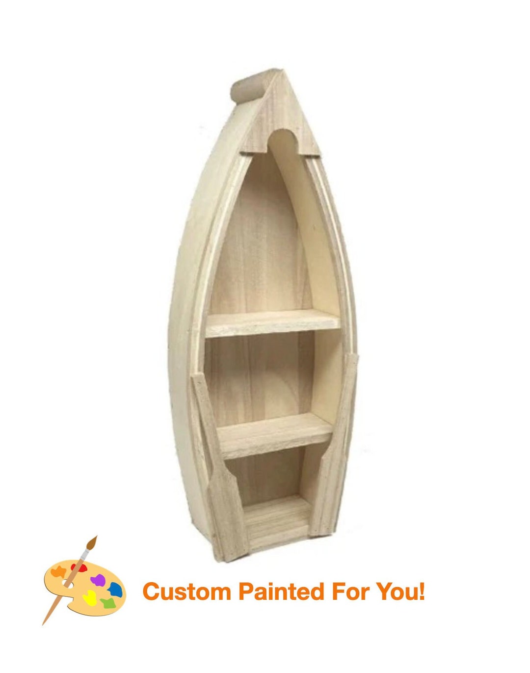 CUSTOM Painted Wooden Boat, Personalized Just for You. Wood Kayak ...