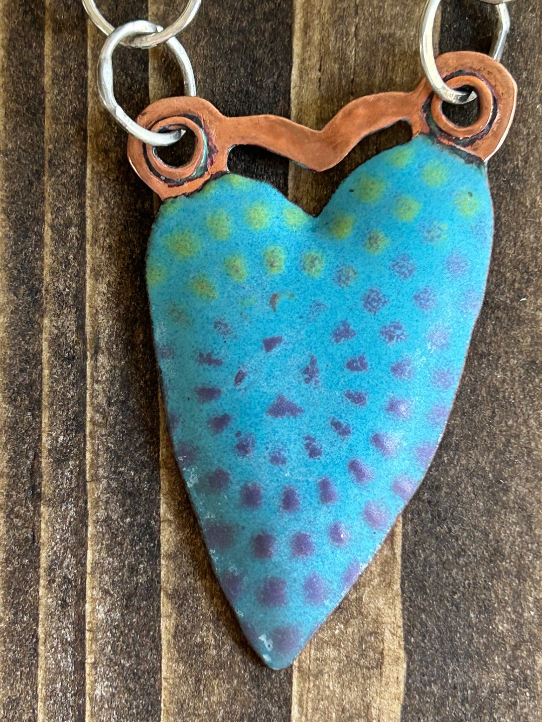 Turquoise Heart Trinket Necklace - Etsy