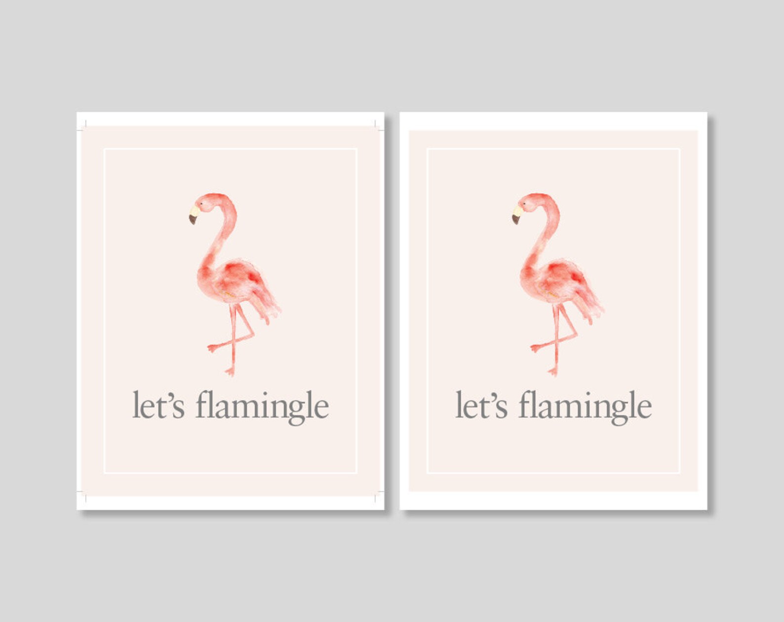 Flamingo Party Sign Let's Flamingle Digital Instant - Etsy