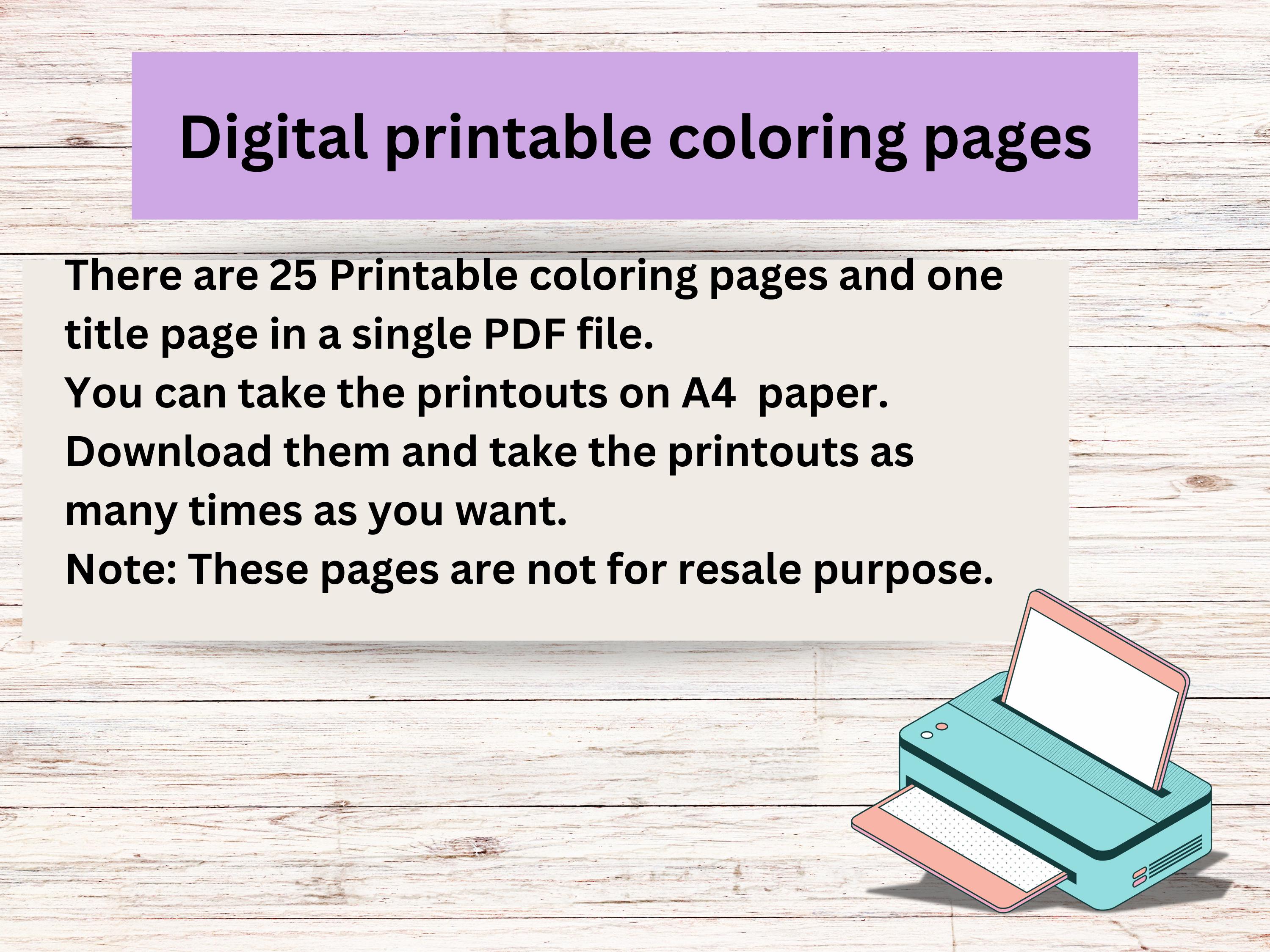 Space Coloring Pages, Digital Printable, Galaxy Coloring Sheets, Fun ...