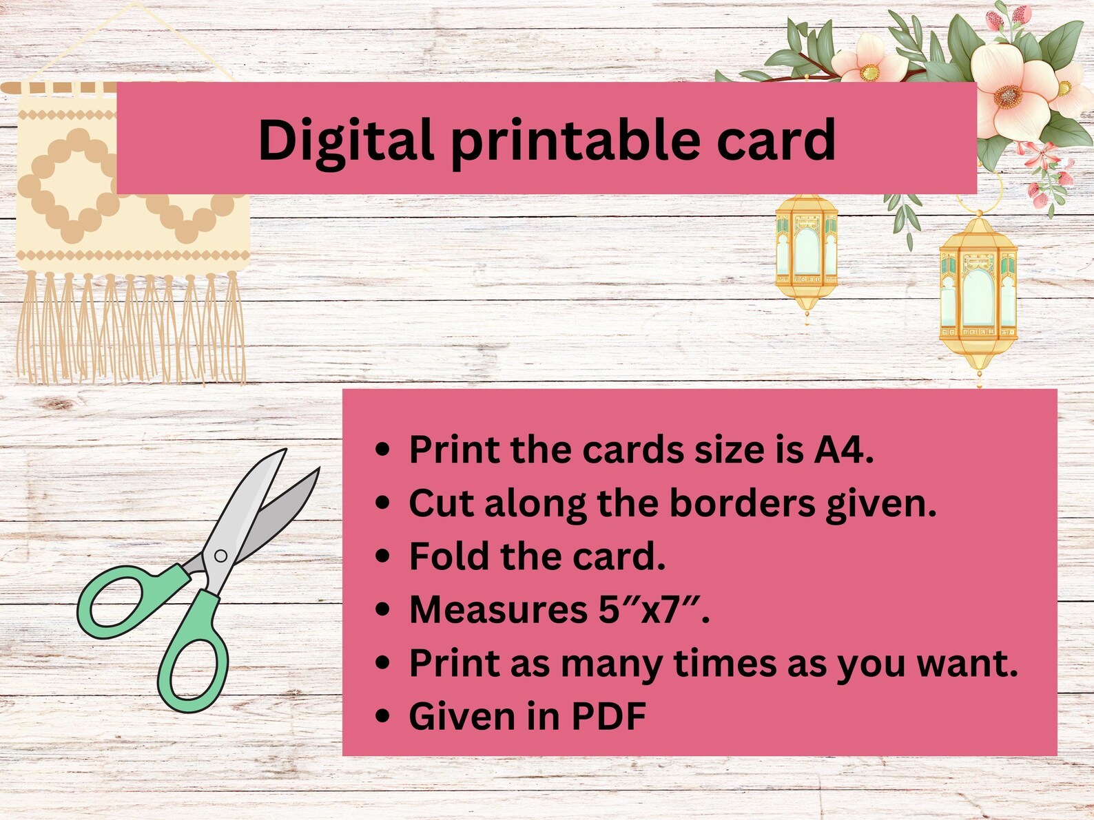 Cupcake Birthday Card: Printable 5x7 Card (PDF Download) - Etsy