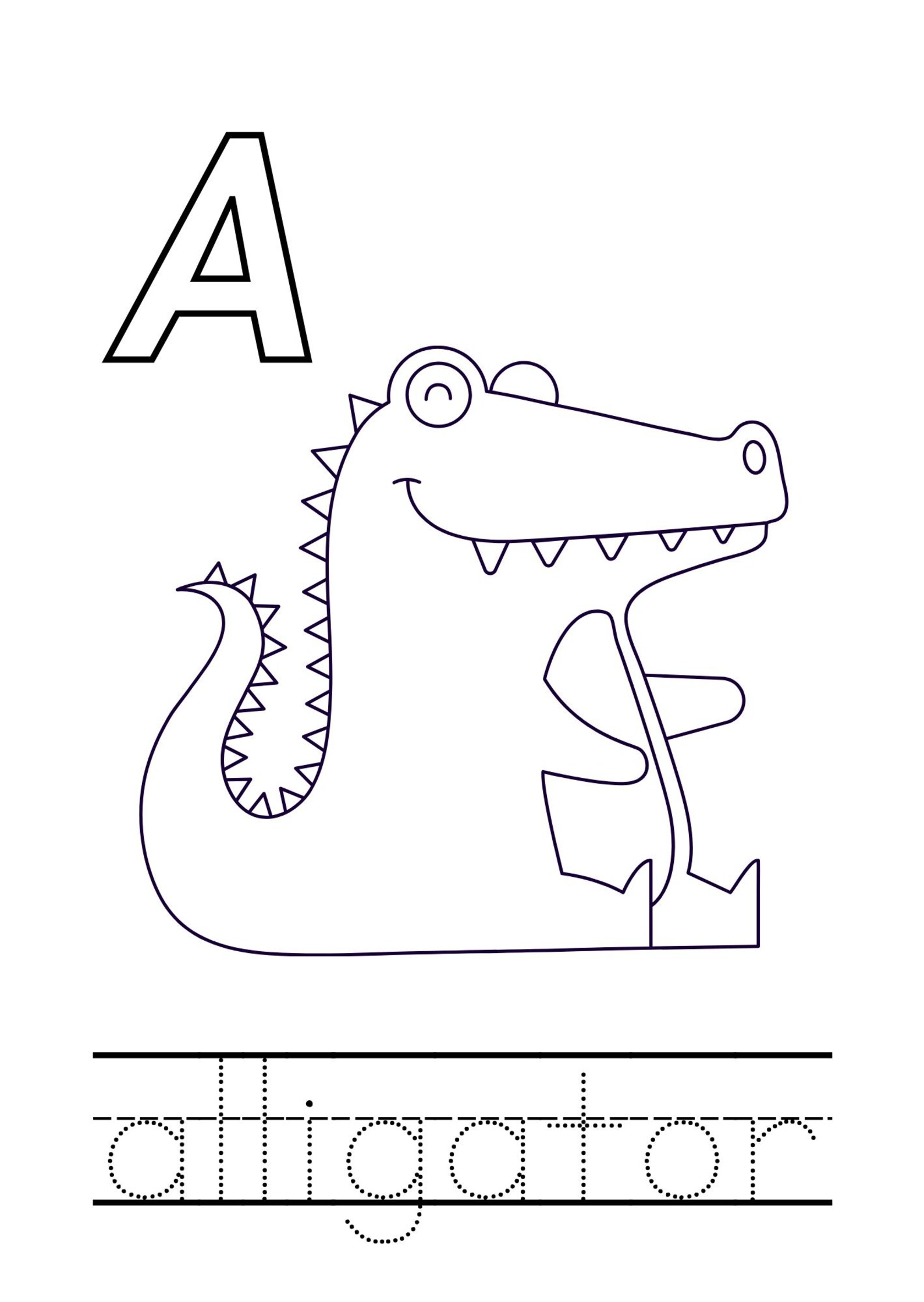 A-Z Animal Coloring Pages - DIGITAL DOWNLOAD - Printable Animal ...