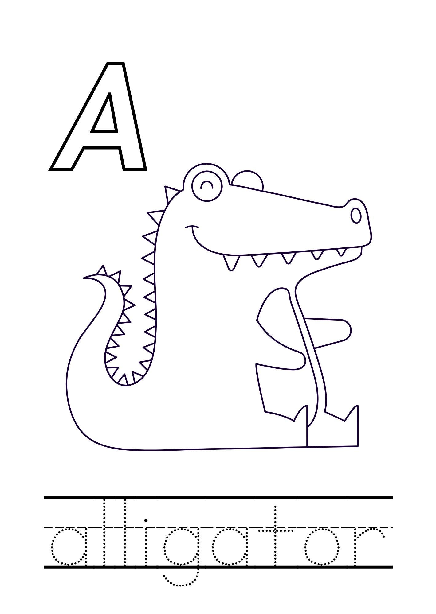 A-Z Animal Coloring Pages - DIGITAL DOWNLOAD - Printable Animal ...