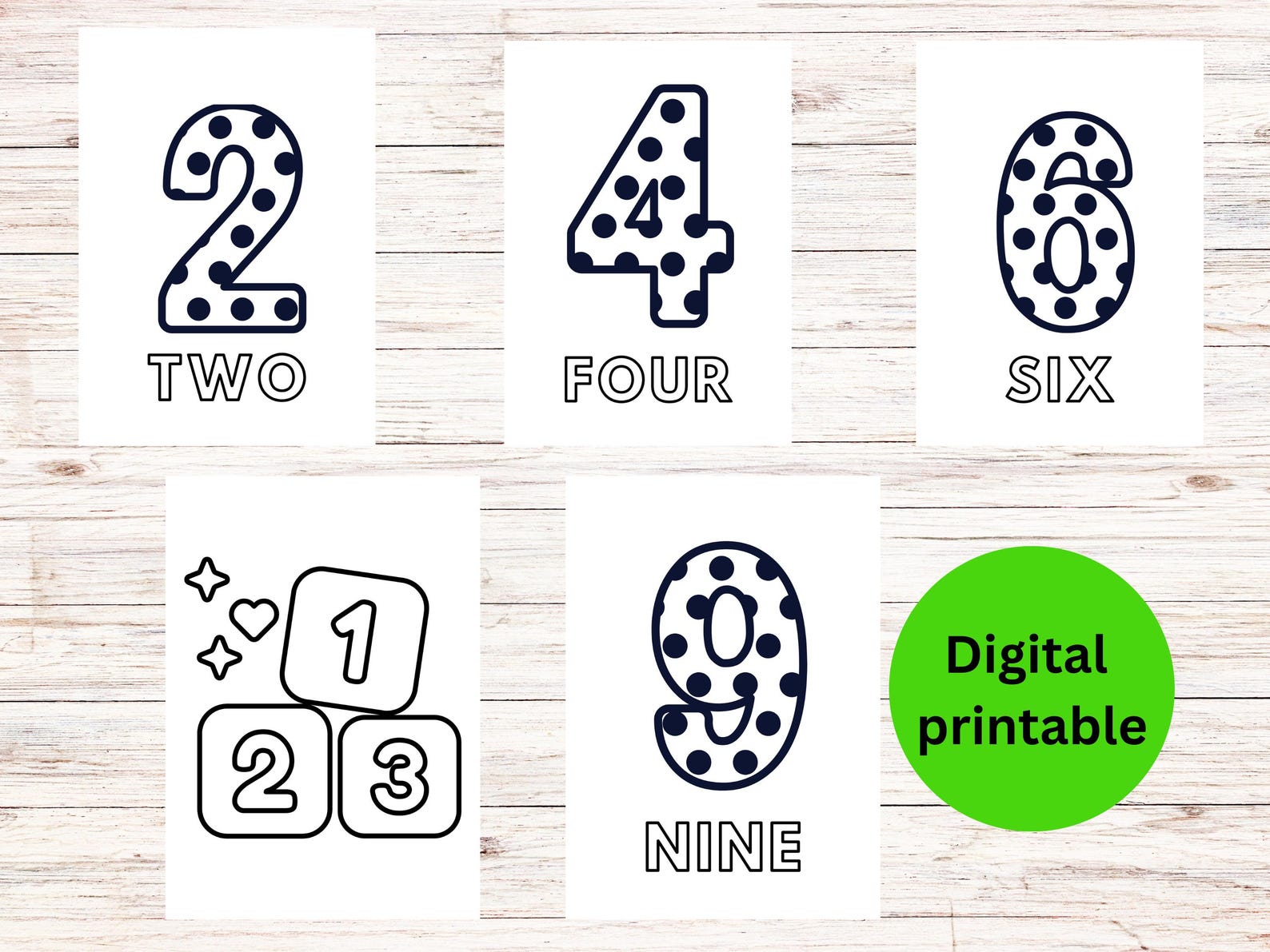 Number Coloring Pages 1-20 With Names - Educational Activity for Kids ...