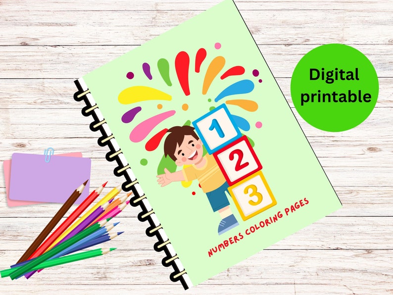 Number Coloring Pages 1-20 With Names - Educational Activity for Kids ...