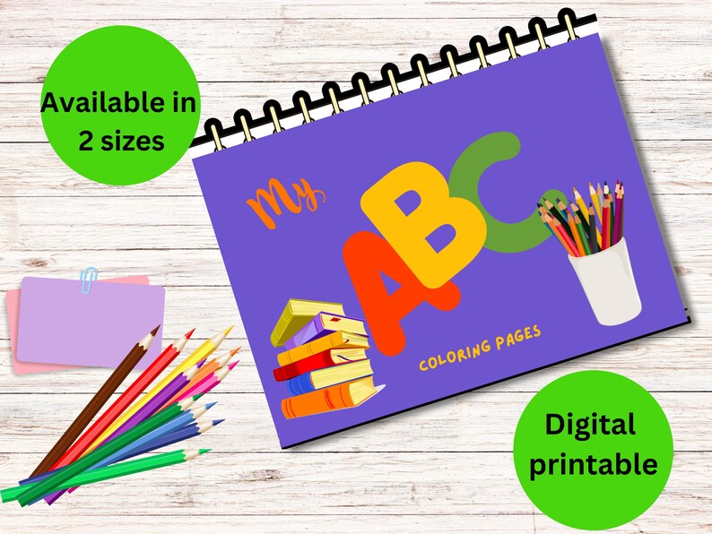 ABC Alphabet Coloring Pages Digital Download for Kids Fun & Educational ...