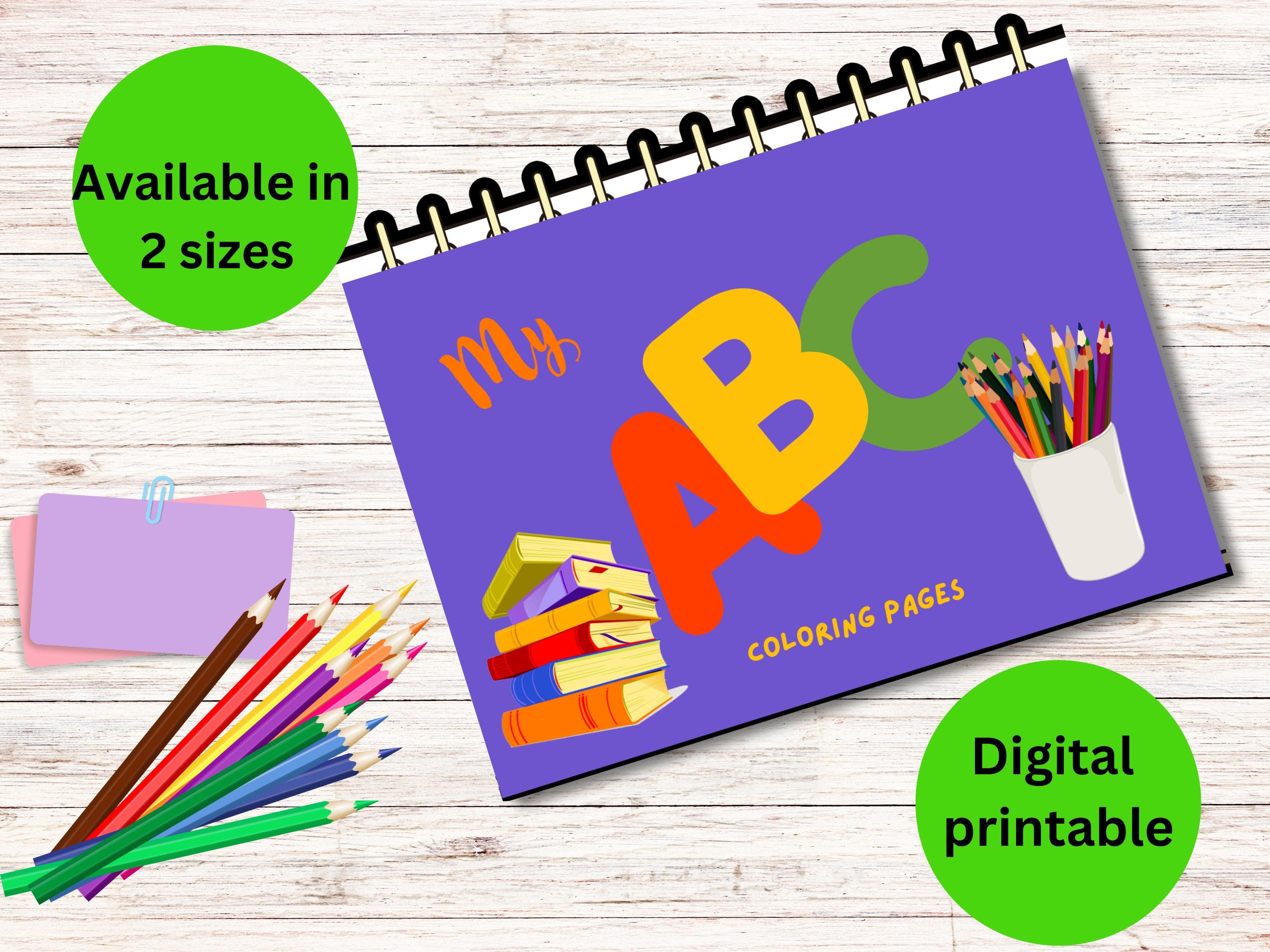 ABC Alphabet Coloring Pages: Fun Learning Activity (digital Download ...