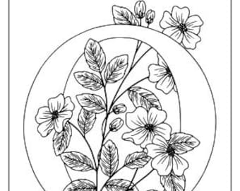 Alphabet Flower Coloring Pages - Etsy UK