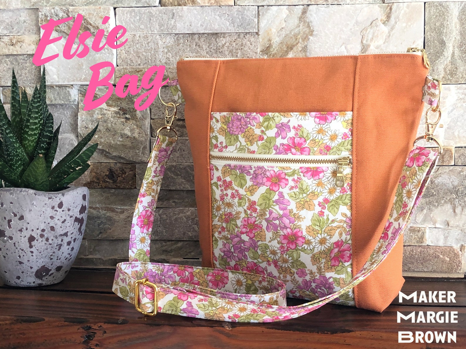 Elsie Crossbody Bag PDF Sewing Pattern Zippered Closure 3 - Etsy