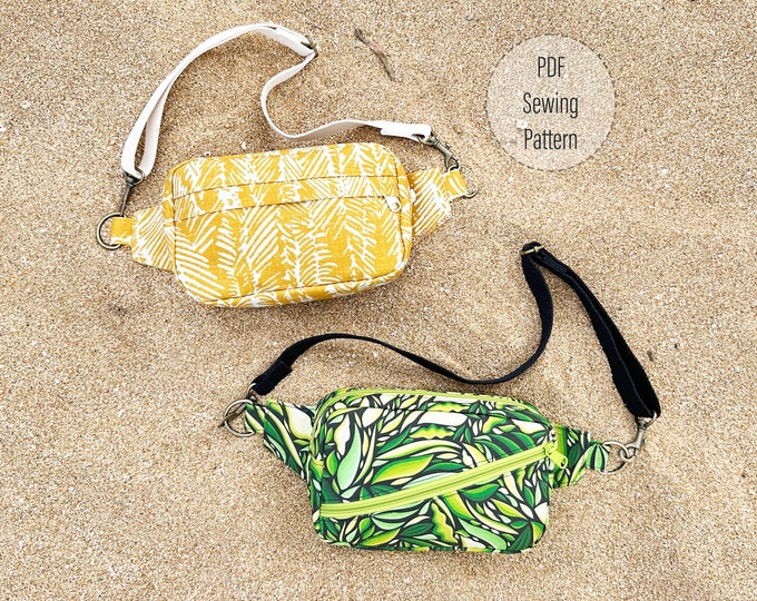 Fanny Pack Hip Bag Bum Bag PDF Sewing Pattern Instant Download - Etsy