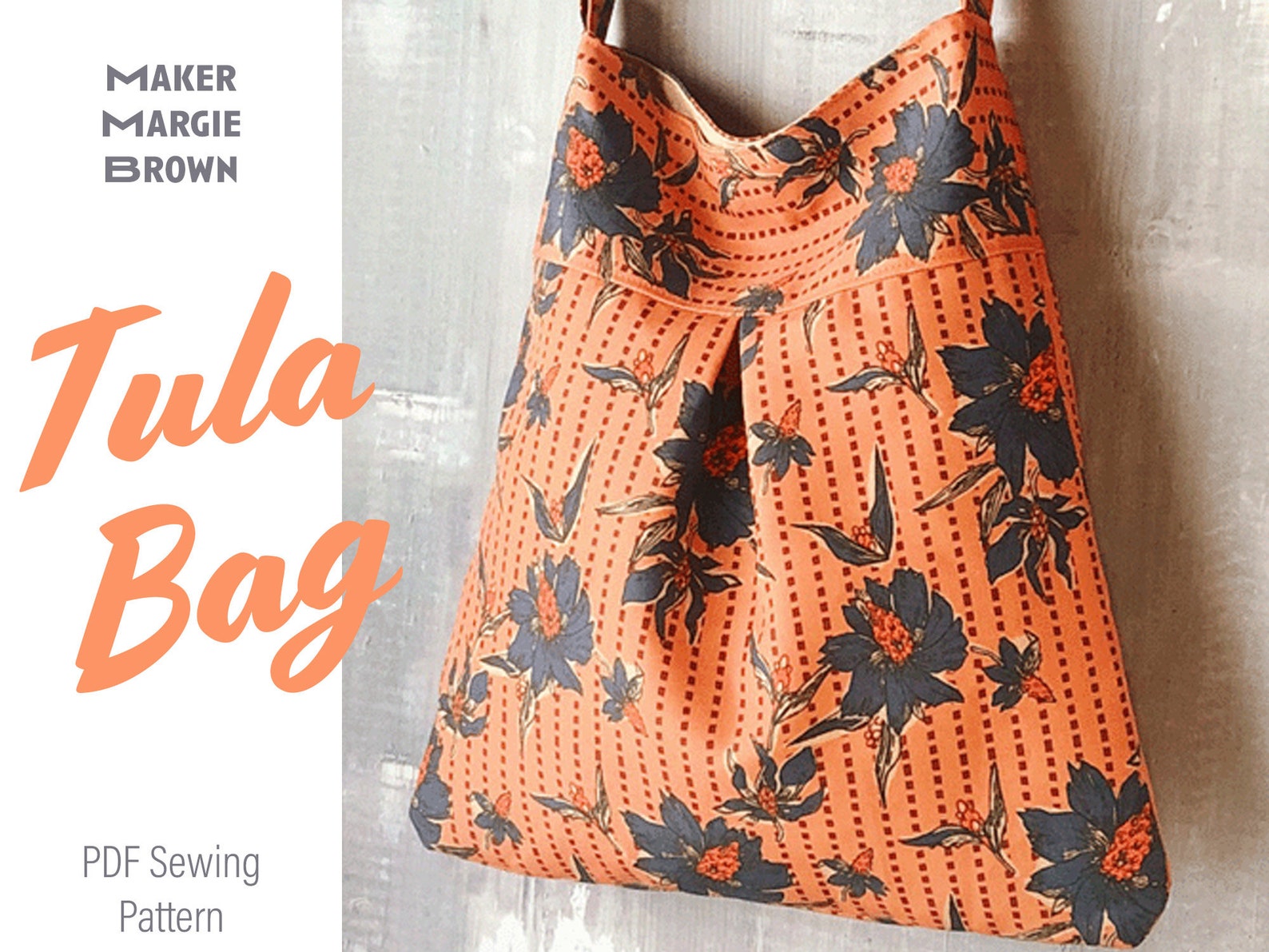Tula Pleated Bag PDF Sewing Pattern Tutorial Shoulder Bag | Etsy