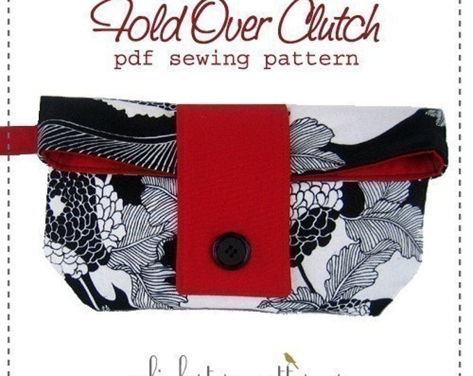 Fold Over Clutch PDF Sewing Pattern and Tutorial - Etsy