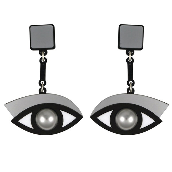 Perspex Earrings - Etsy