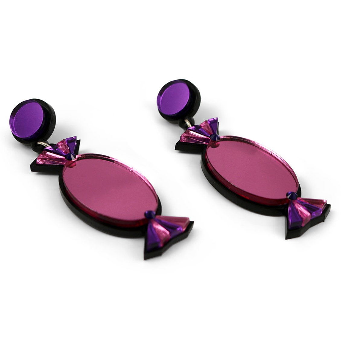 Pink Quality Treat Sweet Earrings Sweets Earrings Food - Etsy