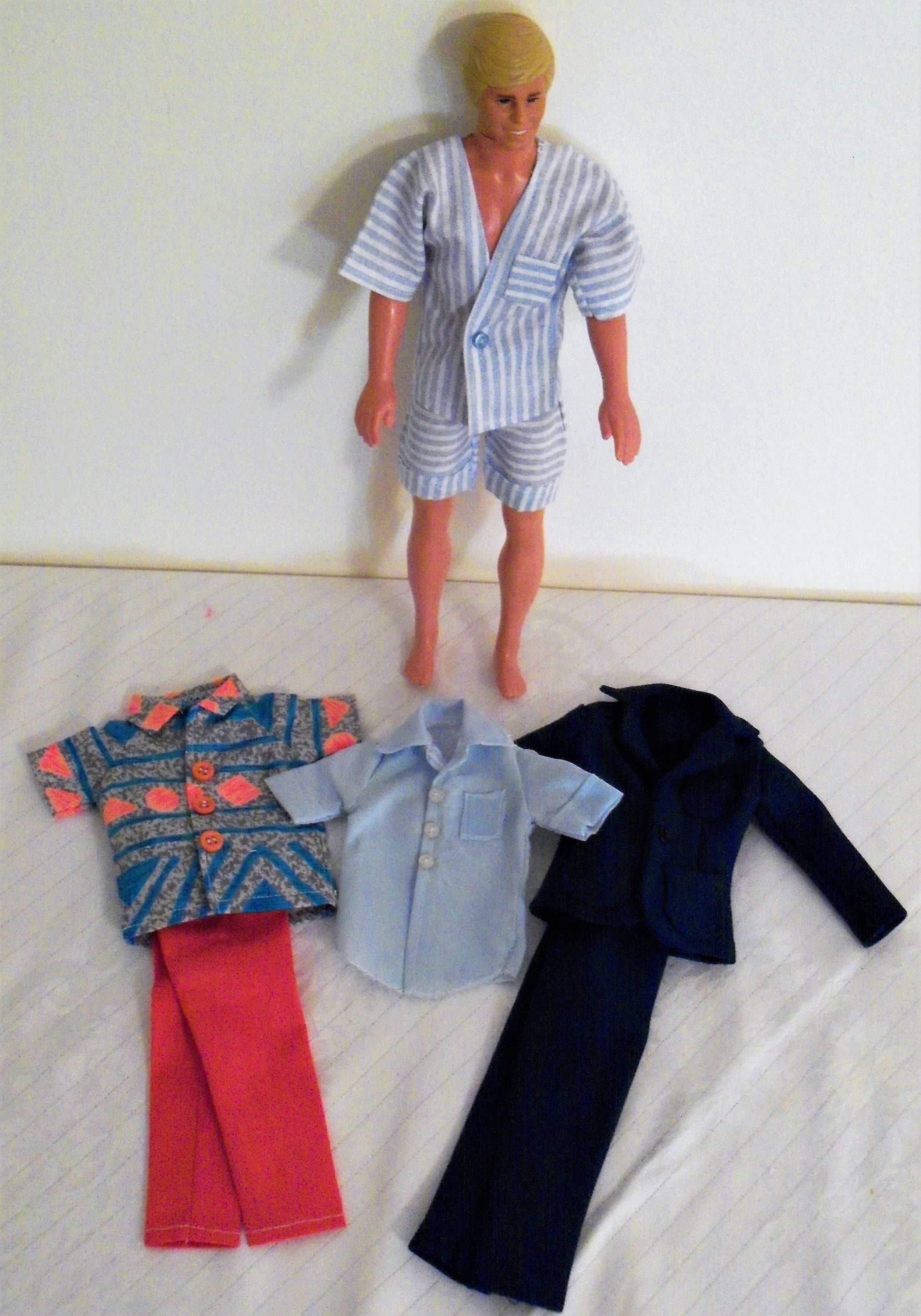Ken Doll Clothes Set, 3 Outfits, Suit, Shirt, Pants, Pajama's, Karate ...