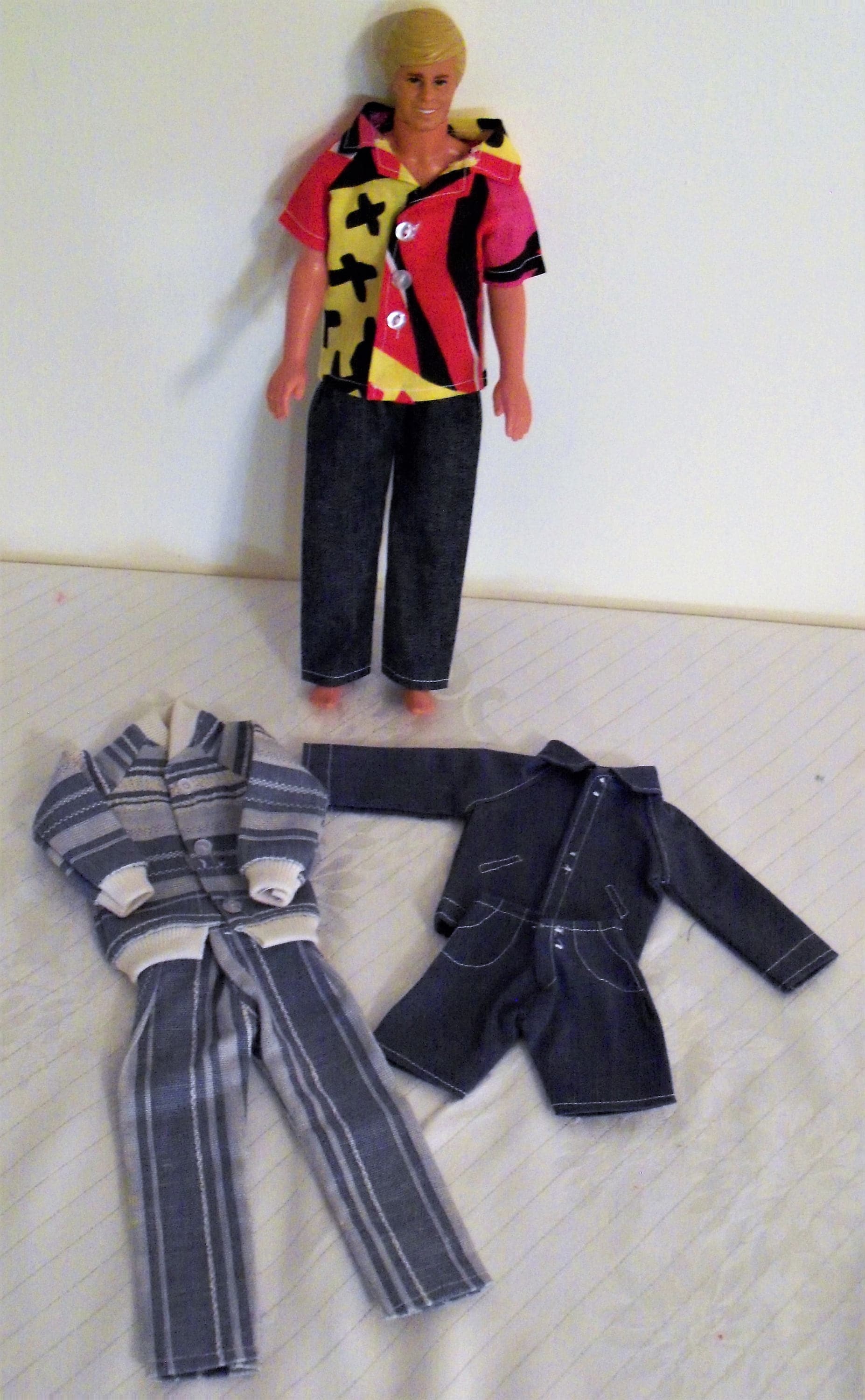 Ken Doll Clothes Set, 3 Outfits, Suit, Shirt, Pants, Pajama's, Karate ...