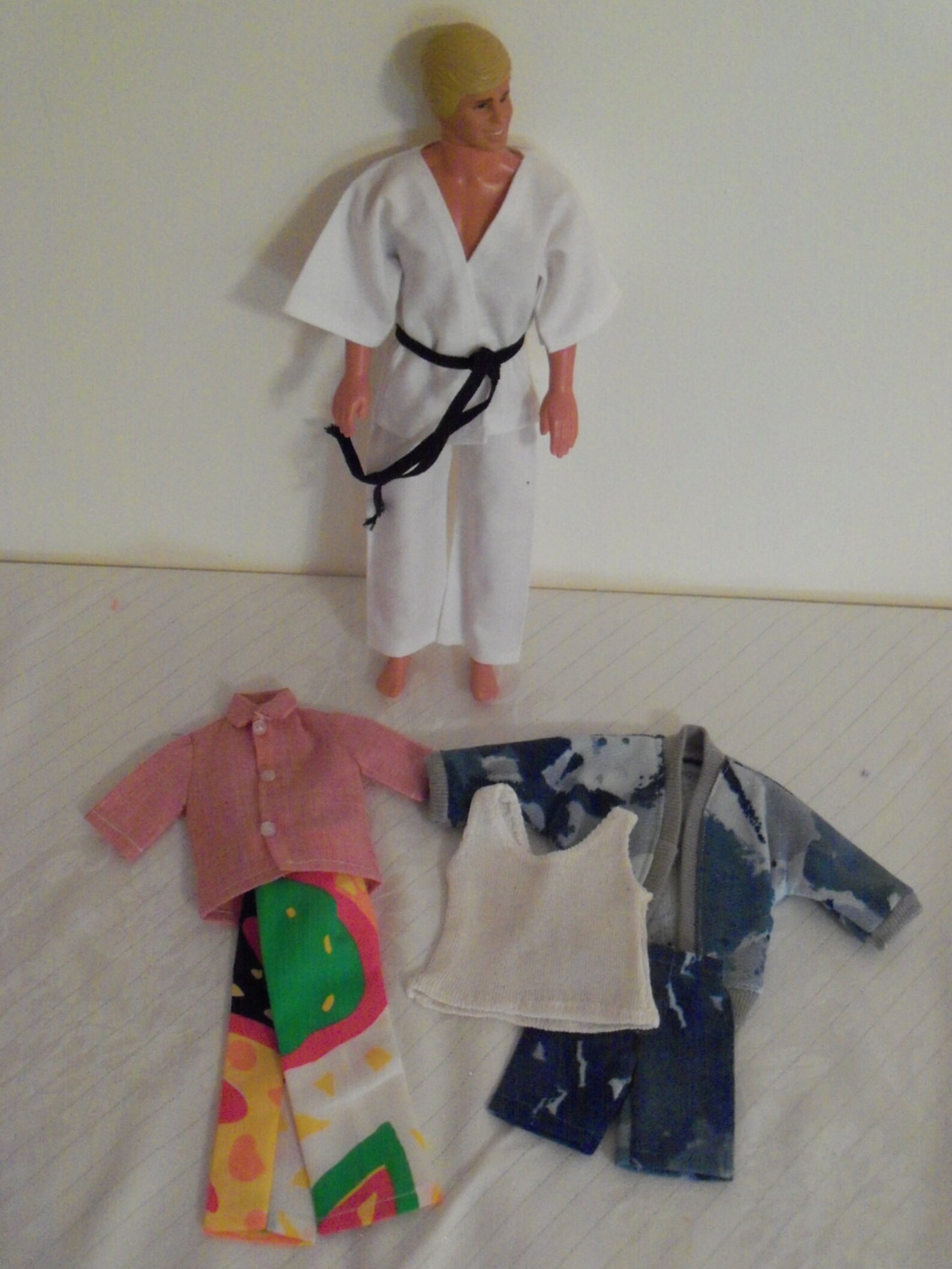 Ken Doll Clothes Set, 3 Outfits, Suit, Shirt, Pants, Pajama's, Karate ...