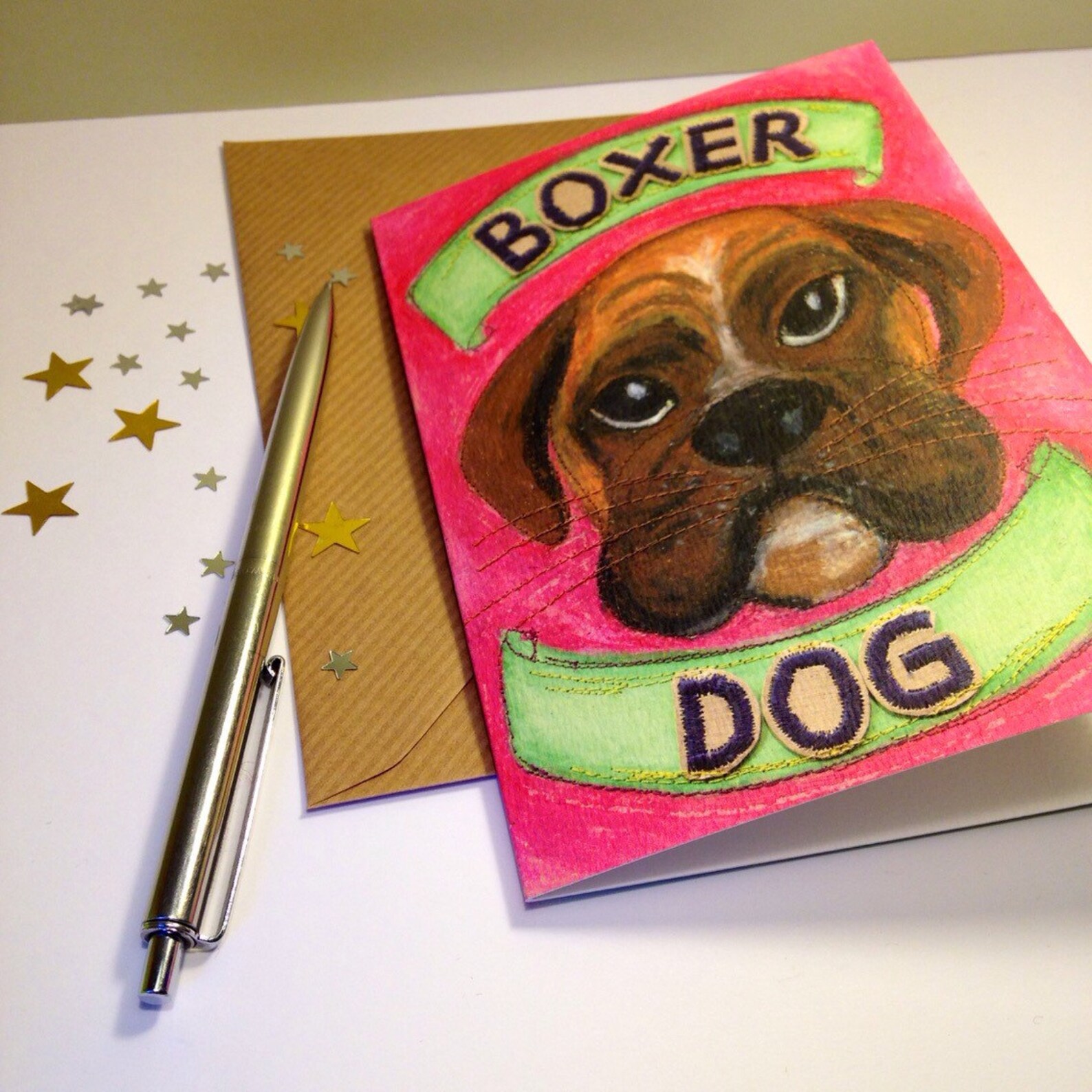 Boxer Dog Boxer Dog Greeting Card Dog Love Cards for Dog Lovers - Etsy