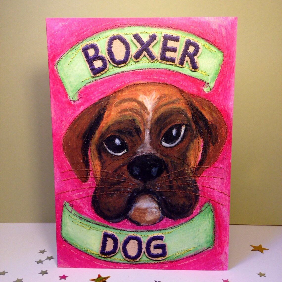 Boxer Dog Boxer Dog Greeting Card Dog Love Cards for Dog Lovers - Etsy