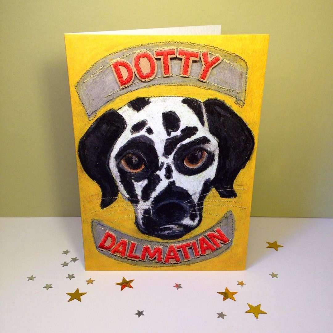 Dalmatian Dalmatian Greeting Card Dog Love Cards for Dog Lovers - Etsy
