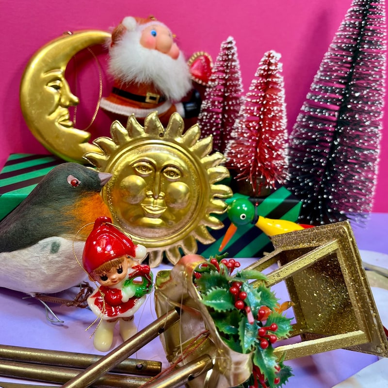 Vintage 80s Christmas Decorations - Etsy UK