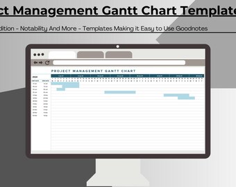 Editable Gantt Chart Template Easy to Use Google Sheets Digital ...