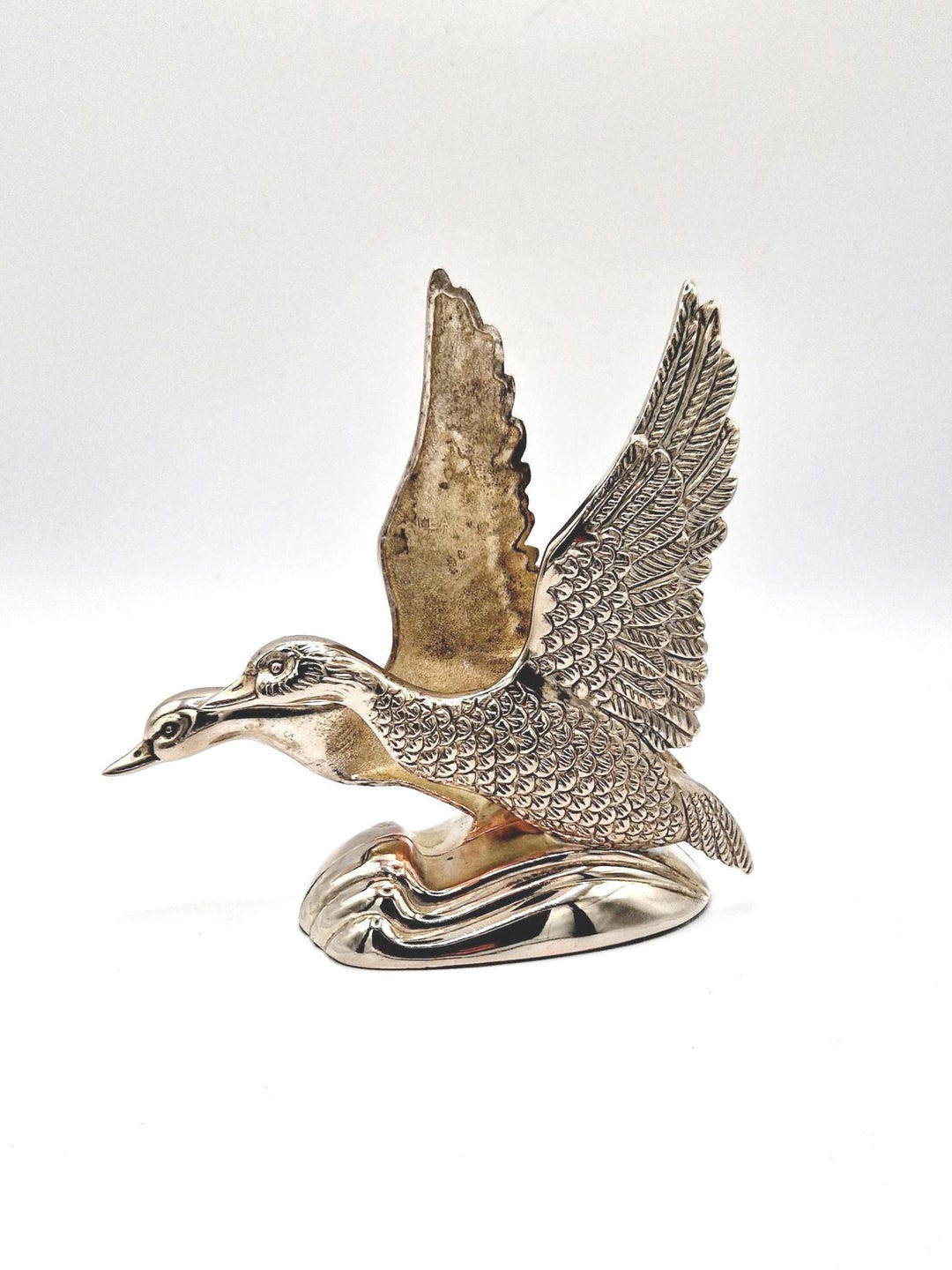 1960s Napkin Holder French SILEA Silver Plated Flying Geese Napkin ...