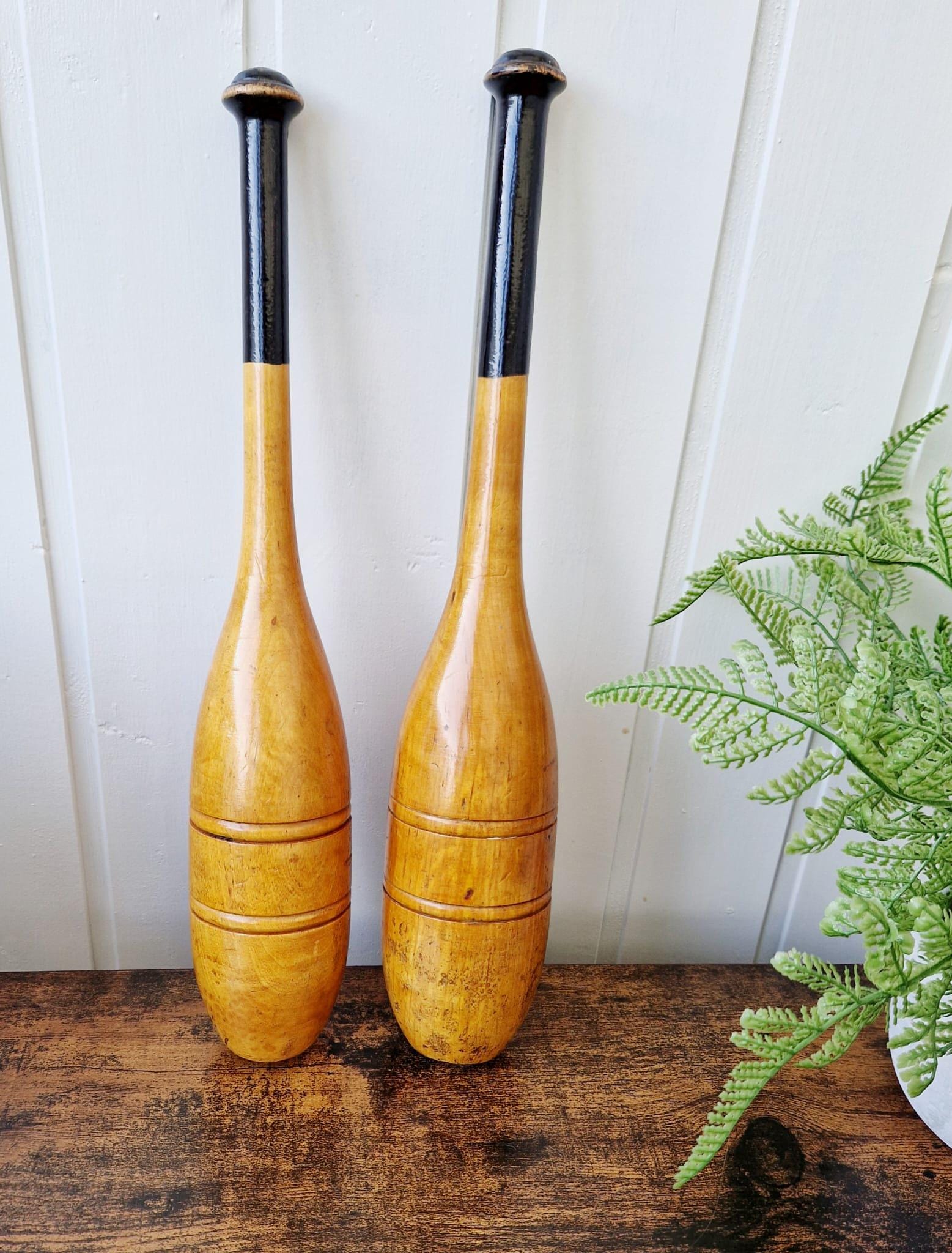 1950s Juggling Clubs Vintage Exercise Clubs Circus Clubs Vintage Gym ...