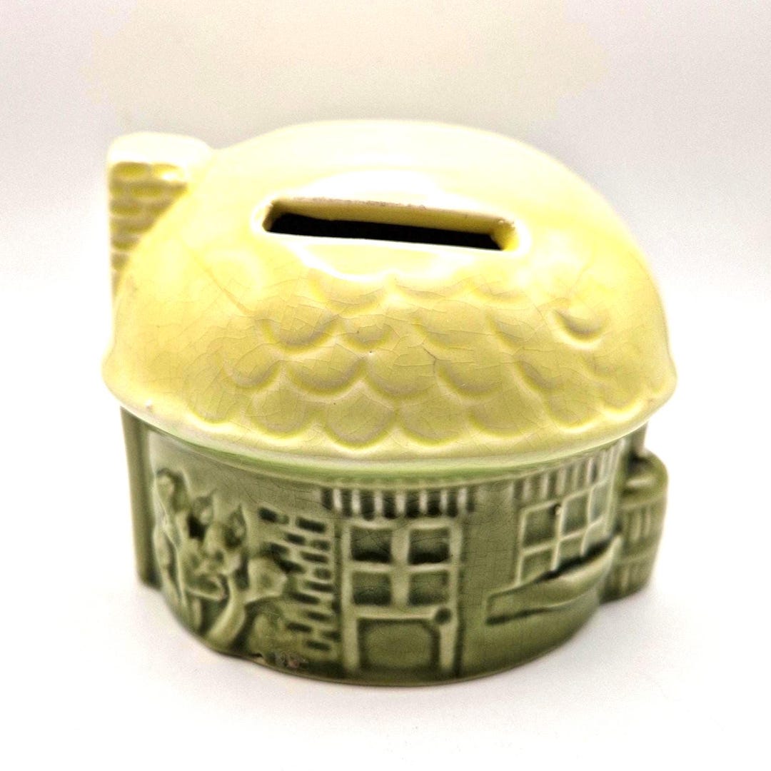 1960s Toadstool Money Box: Ceramic Cottage Coin Bank - Etsy