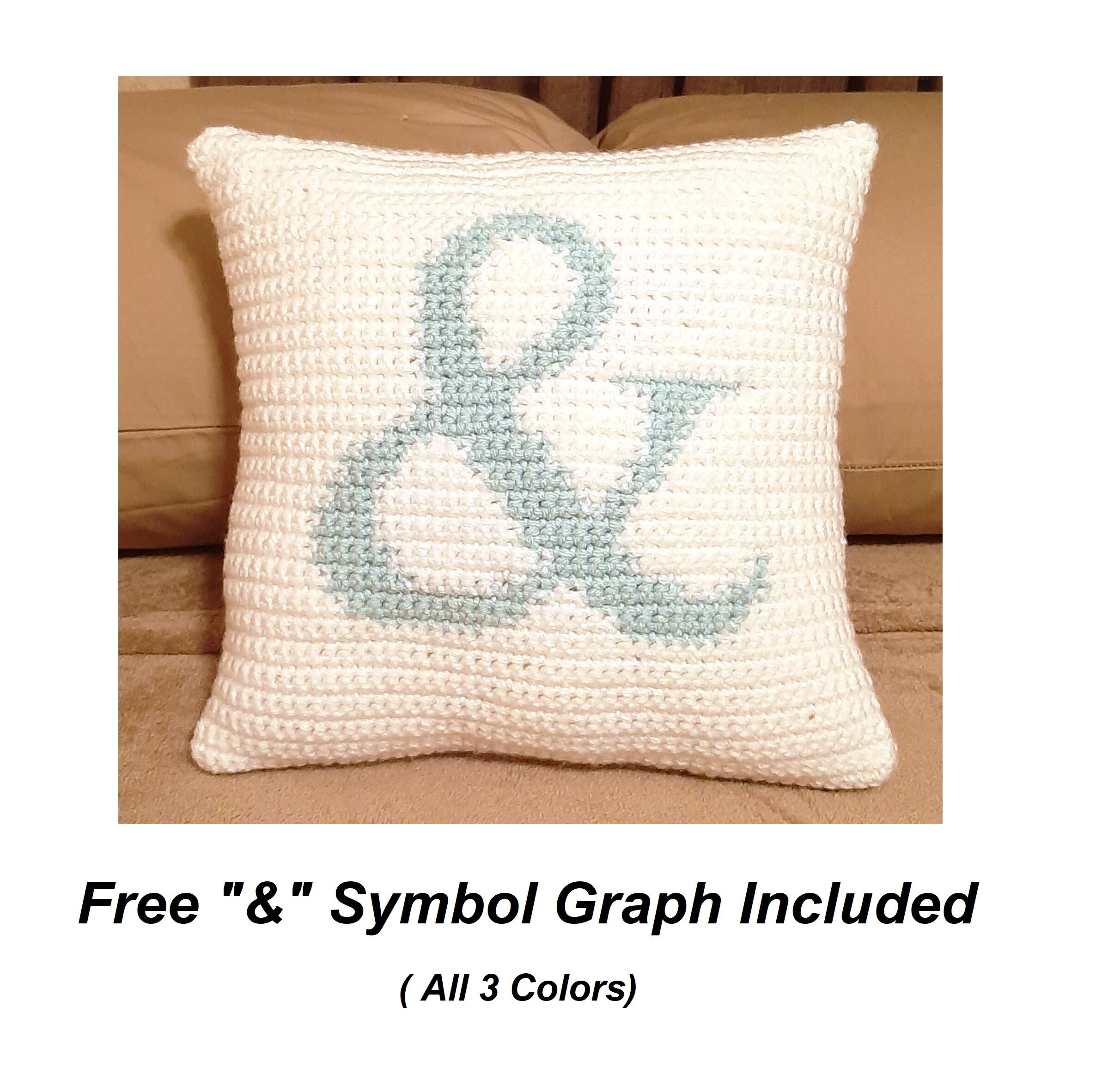 EXTRA LETTER GRAPHS for Split Monogram Pillow Crochet Pattern - Etsy