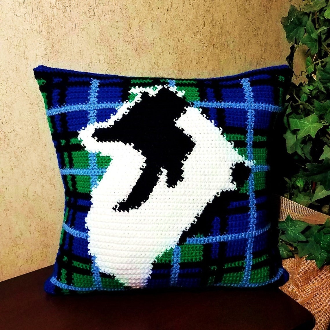 Shetland Sheepdog Pillow Crochet Pattern, Dog Lover Gift, Graph Pattern ...
