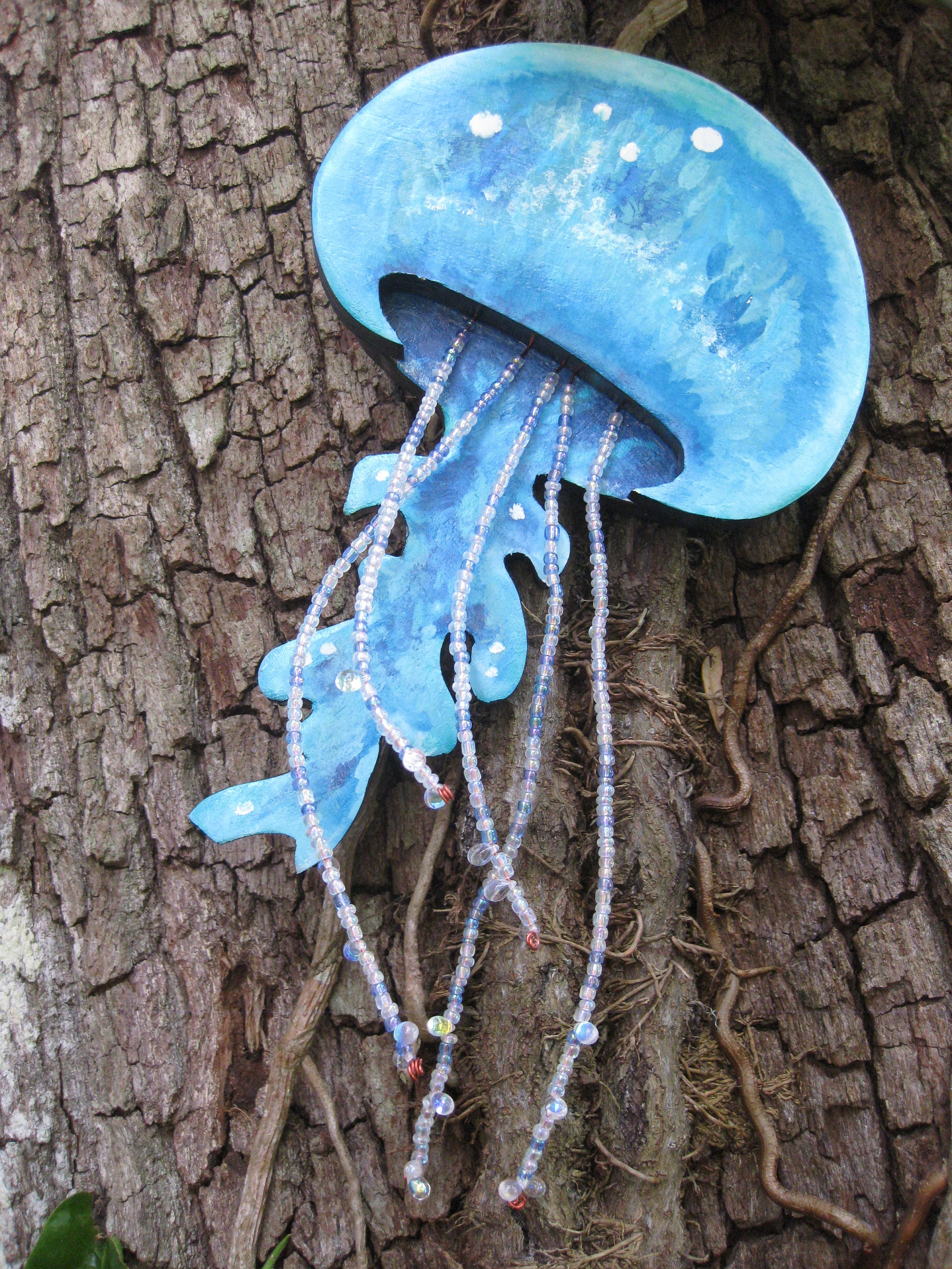 CUSTOM JELLYFISH 11x7 You Pick Color Made to Your Order Hand Painted on ...