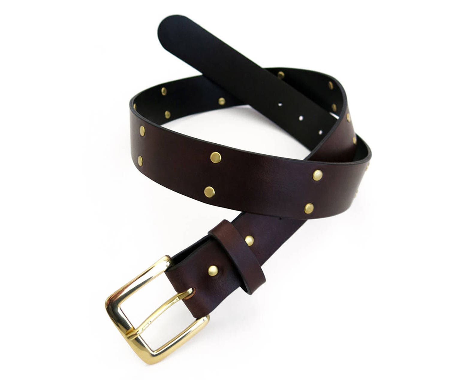 Double Row Rivet Belt - Custom Colors - Etsy