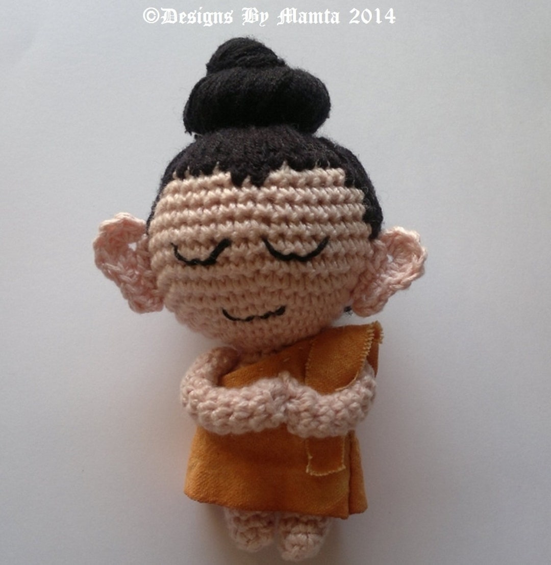 Crochet Baby Buddha Amigurumi Pattern, Crochet Stuffed Toy, Siddhartha ...