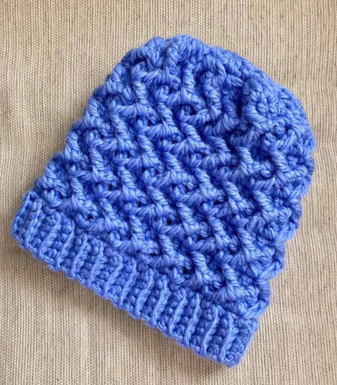 Chunky Cabled Waves Crochet Hat Pattern | Textured Cap - Etsy