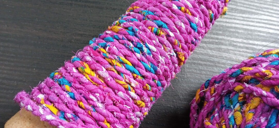 4mm Fabric Cord, Boho Yarn, Multicolored Twisted Twine - Etsy