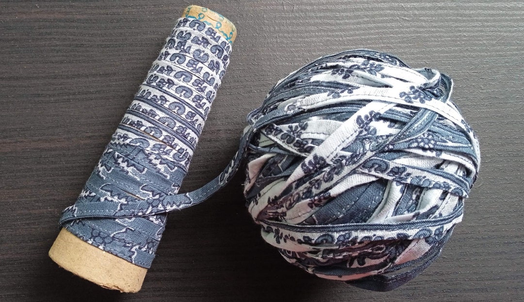 Sari Tape Yarn, Muslin Cotton Fabric Cord, Spaghetti Rope - Etsy