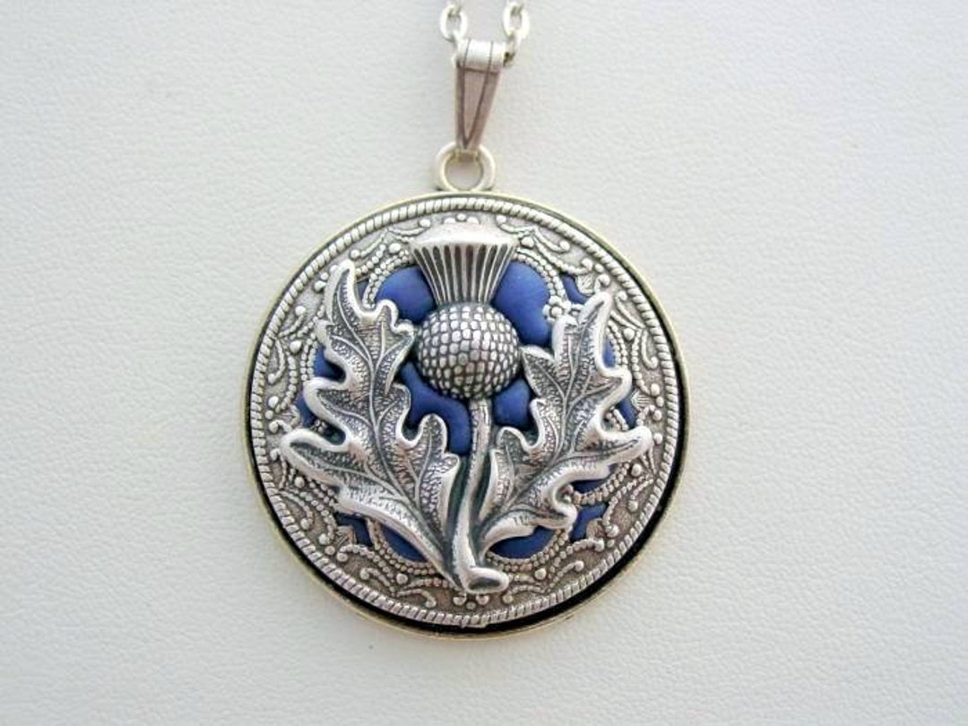Scottish Jewelry, Victorian Style, Thistle Necklace, Scotland's ...